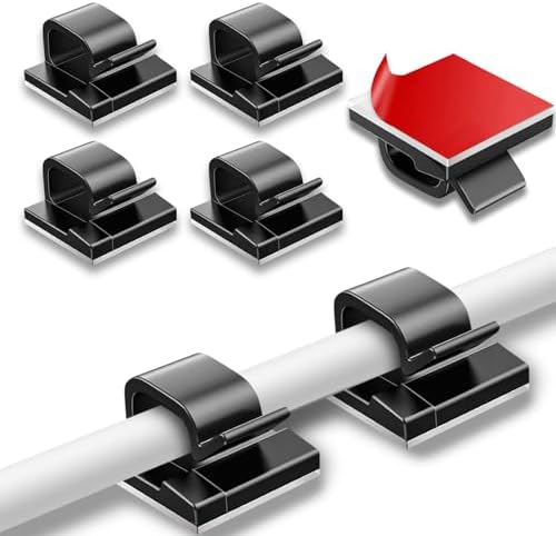 200 Pcs Cable Clips, Adhesive Cable Organizer Cord Holder Wire Clip ...