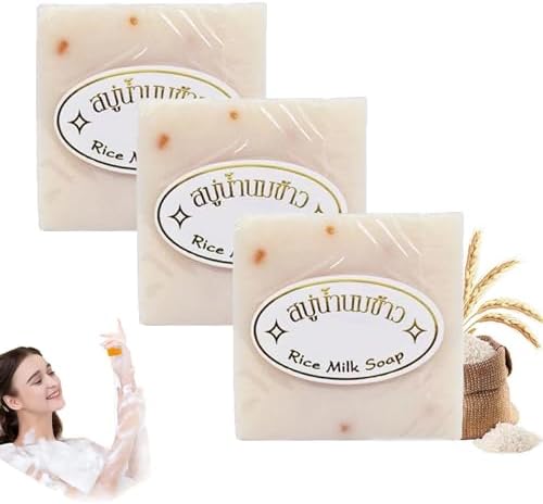 Amazon.com : Thai Rice Soap - Rice Milk Soap, Rice Soap for Face, Jabon ...