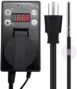 Digital Temperature Controller for Seed Germination, Reptiles, and ...