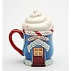 Amazon.com | Cosmos Gifts Santa's Village Covered Ceramic Mug, 6-1/8 ...