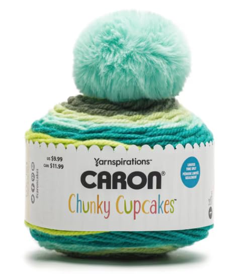 Amazon.com: Caron Chunky Cupcakes Yarn - Lime Freeze