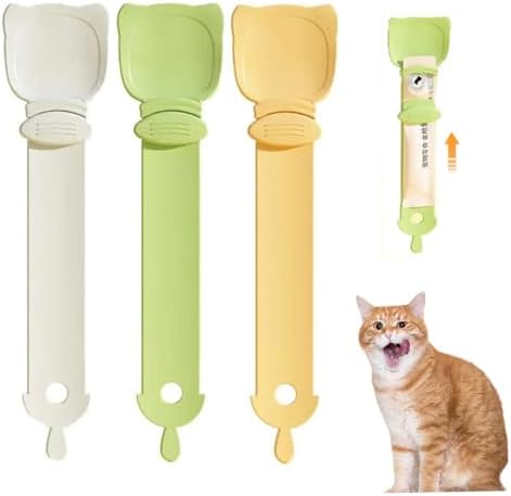 Amazon.com: Cat Strip Squeeze Spoon,1pcs Cat Wet Treats Dispense Spoon ...