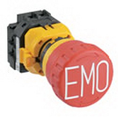 XW1E-BV412M-RH-EMO, Switch Emergency Stop N.O./N.C. SPST/DPST Mushroom ...