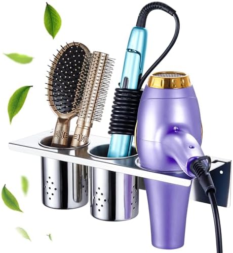 Amazon.com: Hair Tool Organizer, Blow Dryer Holder Wall Mounted, Hot ...