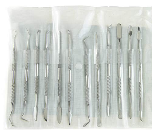 Digital Craft 12-Piece Stainless Steel Spatula, Chisel, Wax Carver ...