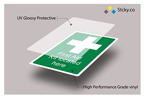 stick4safety First Aid Signs [Pack of 3], First Aid Kit Sticker Safety ...