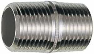 Amazon.co.jp: SANEI JTS205-20 Stainless Steel Round Nipple Plumbing Parts Female Thread-to-Male ...