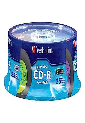 Verbatim CD-R 80min 52X with Digital Vinyl Surface - 25pk Spindle ...