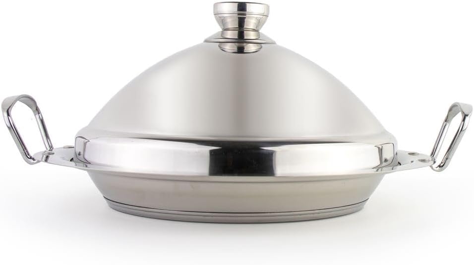 Scanpan Impact Tagine Topf 28 cm, 3,2 l | Edelstahl mit Keramikdeckel ...