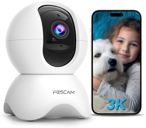 Amazon.com : FOSCAM 3K 5MP WiFi Pet Cameras for Home Security, 2.4GHz ...