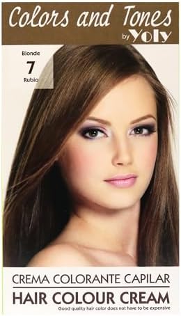 Amazon.com : Yoly Color and Tones Permanent Hair Color Cream - 7 Blonde ...