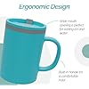 Amazon.com | Copco Iconic 16oz Double Wall Insulated Desk Mug with Lid ...