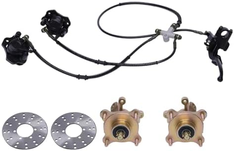 Amazon.com: 4 Stud Wheel Hub Disc Brake Assembly, ATV Front Wheel Hub ...