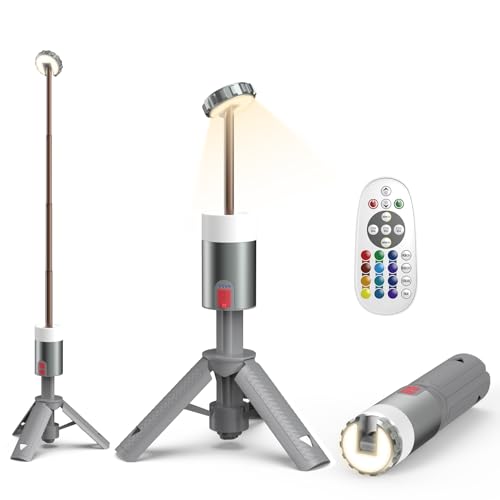 Amazon: Telescopic Camping Lantern Rechargeable with 15 Color ...