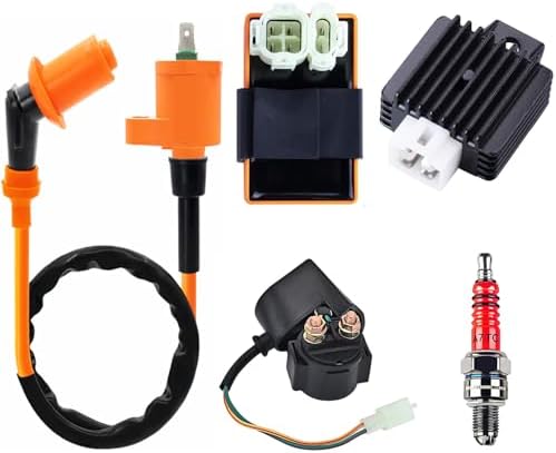Amazon.com: ETOREAIR GY6 Ignition Coil CDI Box A7TC Spark Plug Starter ...