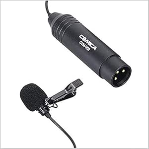 comica CVM-V02O XLR Lapel Lavalier Microphone Omnidirectional Interview ...