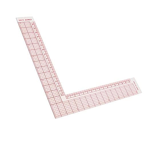 Amazon.com: Universal L-Square Quilting Ruler 90 Degree Ruler Sewing ...