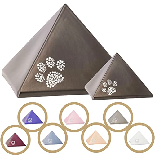 Urns UK Penrith Crystal Paw Pyramid Chocolate 0.5L, S – BigaMart