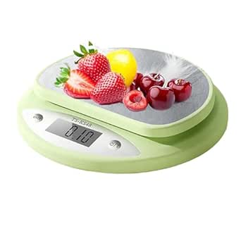 Green Kitchen Scale, Multi Functional Digital Food Scale with LCD ...