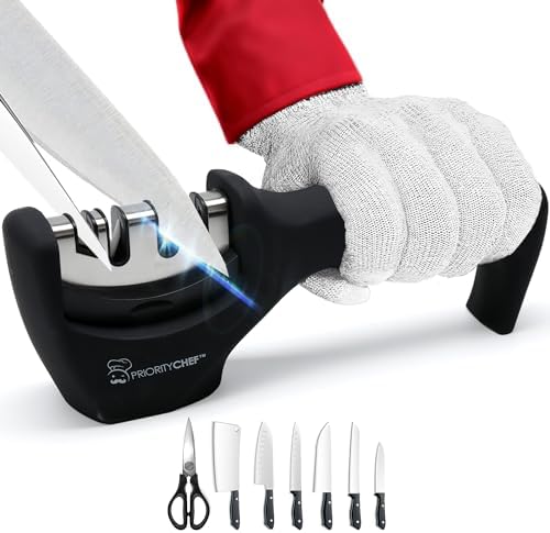 Amazon.com: ECOMEST 4-Stage Knife, Scissor Sharpener - Universal ...