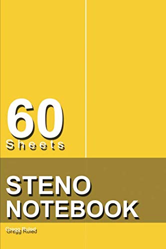 Amazon.com: Steno Notebook: Yellow Steno Pad- 60 Sheets, Writing Pad ...