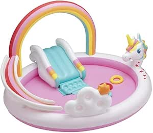 Amazon.com: Pool Bluescape Rainbow Unicorn Play Center, juego de ...