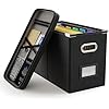 Amazon.com: Oterri File Organizer Box with Lid, Hanging Filing File Box ...
