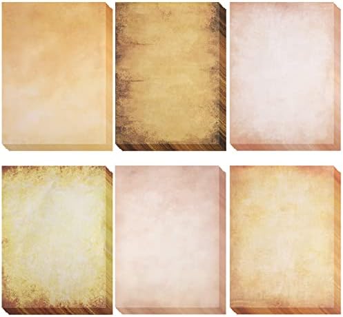 Amazon.com : Glenmal 240 Sheets Old Age Parchment Paper Vintage ...