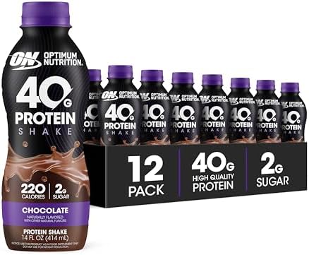 Amazon.com : Optimum Nutrition 40g Protein Shake, 40g of Protein ...