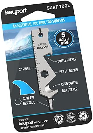 Amazon.com : Keyport 5-in-1 Surf Tool - Fin Key Tool for FCS Fins ...