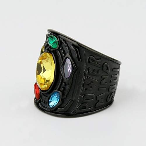 Valily Marvel Avengers Thanos Rings Stainless Steel Infinite Power ...