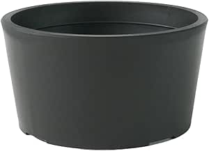 Amazon.co.jp: 【単品】Maceta Plastic Pot【BasicLow】マセタ プラ鉢 植木鉢 黒 ブラックポット 浅鉢 ロータイプ マット 艶消し 半艶 排水性 鉢底石 ...
