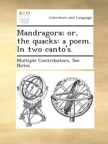Mandragora; or, the quacks: a poem. In two canto's. : Amazon.in: Books