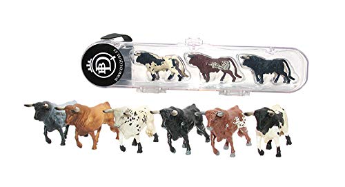 Toro Normal Y Miniatura Terra By Battat — Set De Animales De Granja