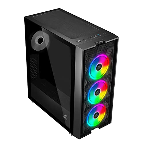 Ant Esports ICE-120AG Mid Tower Computer Case I Gaming Cabinet Supports ...