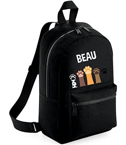 Personalised Dog Paw rucksack, backpack with 5 beautiful paws, carry ...