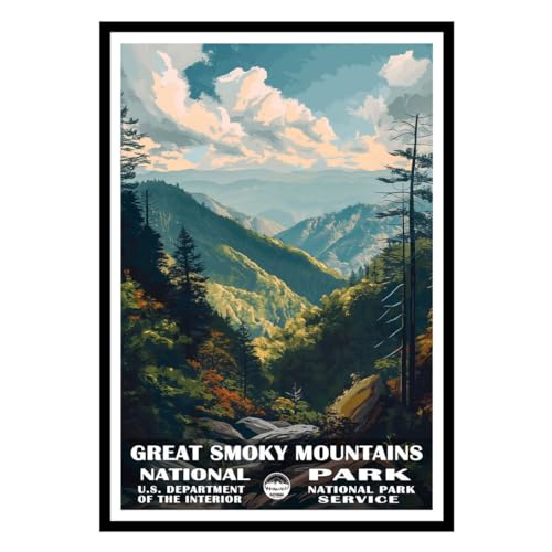 Amazon.com: Great Smoky Mountains Poster, Great Smoky Mountains ...