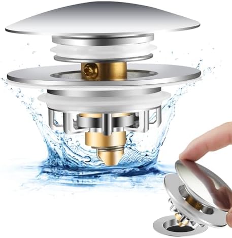 Amazon.com: Uxoz Bathtub Stopper Pop Up Drain Plug, Bath Tub Drain Plug ...