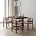 Porash Furniture Sheesham Wood 4 Seater Dining Table with 4 Cushion ...