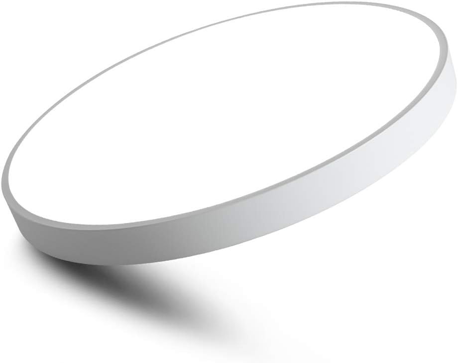 KIWIVIC 24 Inch Flush Mount Ceiling Light - Round LED Ceiling Light ...