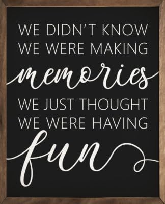 Amazon.com : Making Memories Having Fun Family and Love Wall Home Decor ...