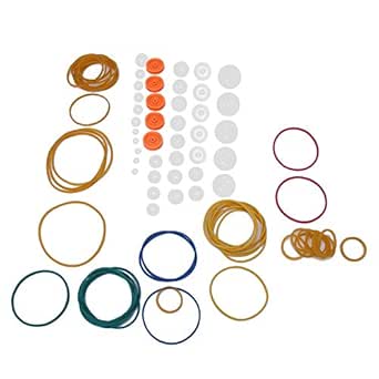 Amazon.com: Rubber Band, 84PCS Belt Pulley Rubber Band Combination Set ...