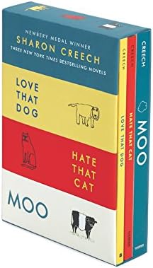 Sharon Creech 3-Book Box Set: Love That Dog, Hate That Cat, Moo: Creech ...