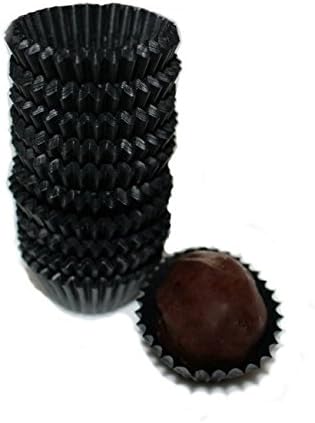 Amazon.com: Pastry Chef's Boutique Glassine Chocolate Black Paper Candy ...