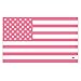 Amazon.com: Pink American USA Flag Sticker Patriotic United States Auto ...