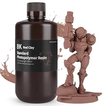 Amazon.com: ELEGOO 8K 3D Printer Resin, Standard Photopolymer Resin ...