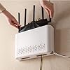 Router Shelf, Router Box, Router Wall Mount White Cable Hide Box for ...