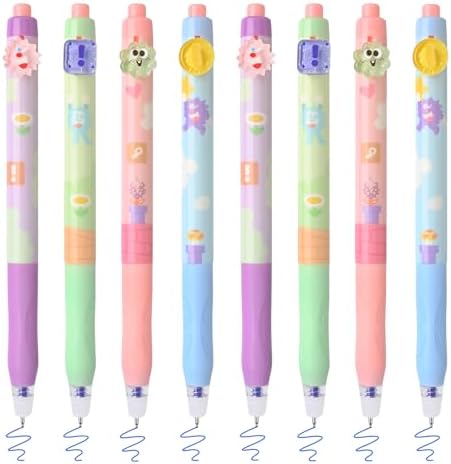 Amazon.com: Valtiner 8 Pcs Cute Erasable Gel Pens, Blue Ink Pens with ...