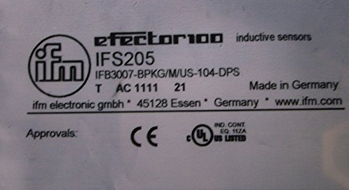 IFM EFECTOR100 INDUCTIVE SENSOR IFS205 IFB3007-BOKG/M/US-104-DPS NIB ...