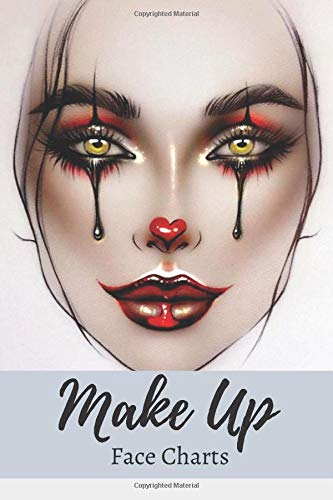 Buy MakeUp Face Charts: A Bold Blank Paper Practice Face Chart For ...